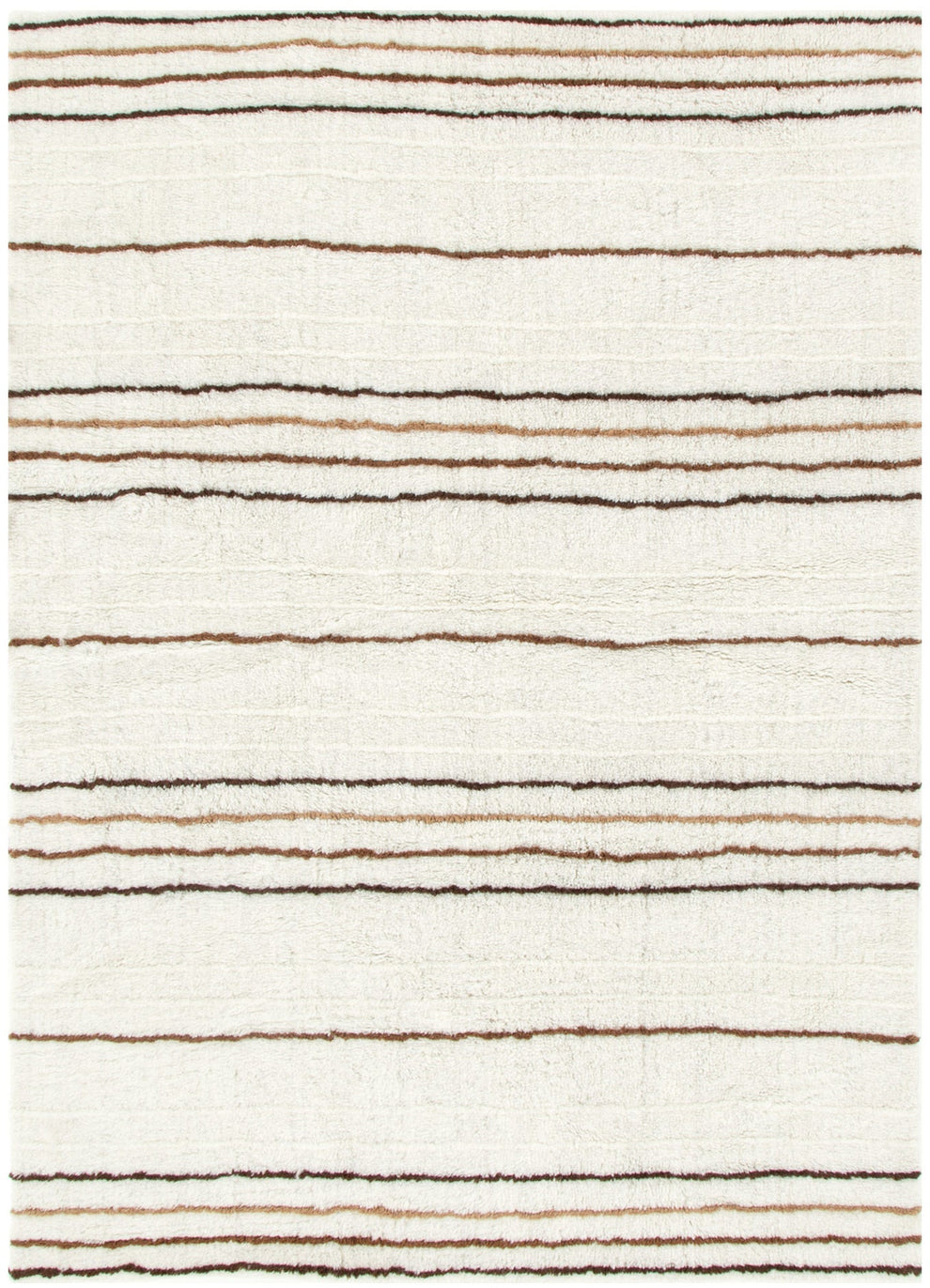 Highlands Beige Stripe Washable Wool Rug – OZ knots